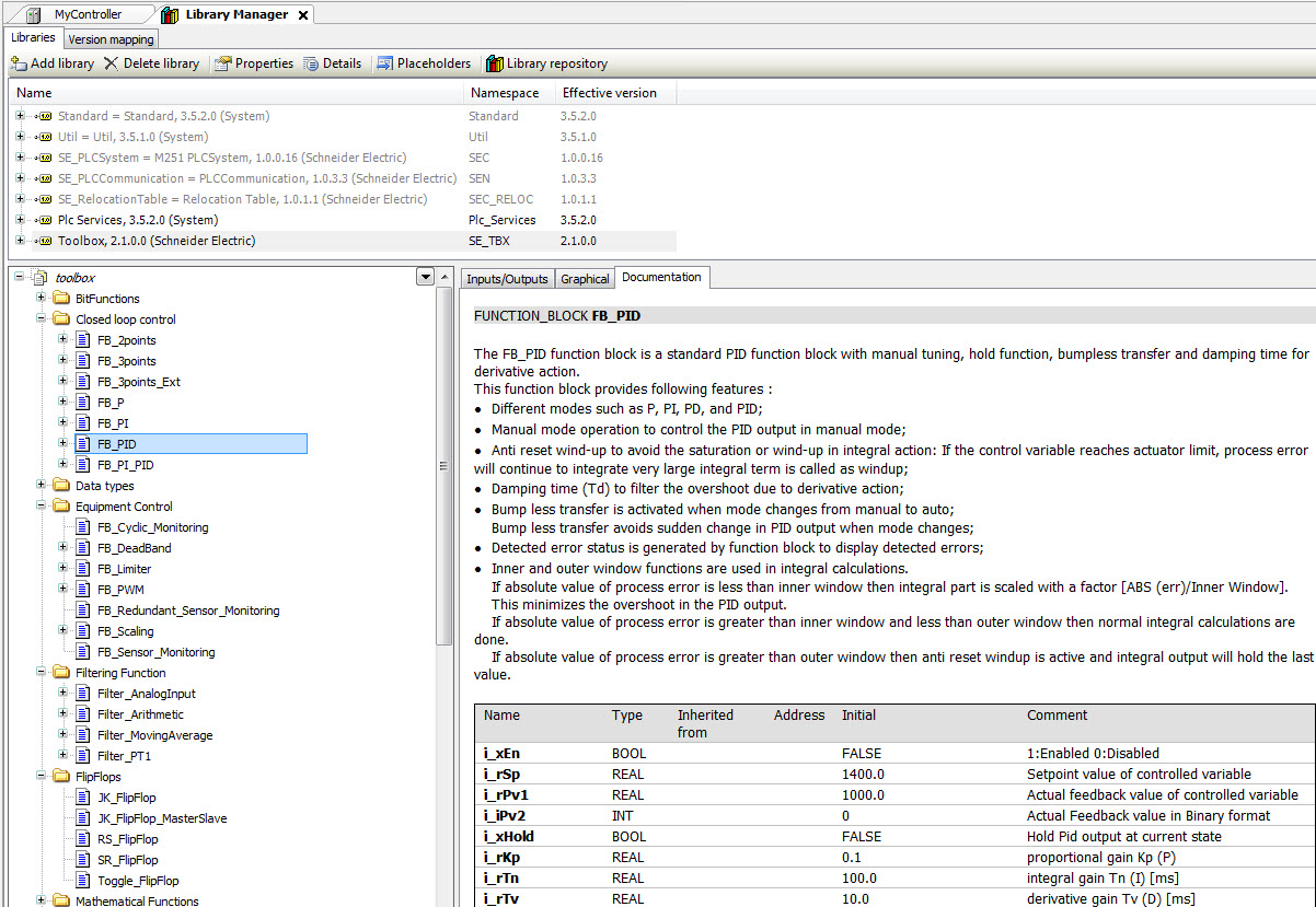 LibManager PID Function - Drives & Systems LibManager PID Function - Drives & Systems